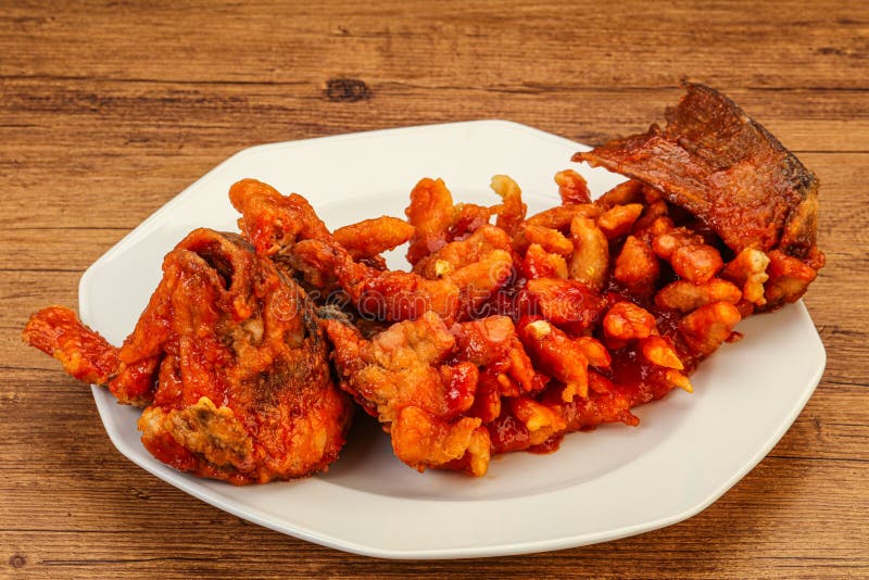 Chinese Cuisine Squirrel Fish with Sauce Stock Photo - Image of shaped ...