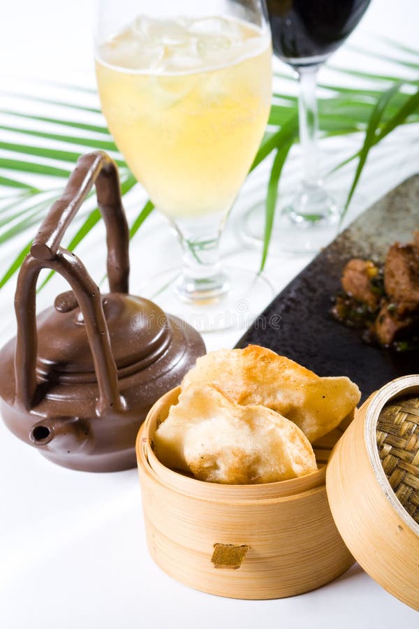 Chinese cuisine and tea stock image. Image of green, dumplings - 8590409