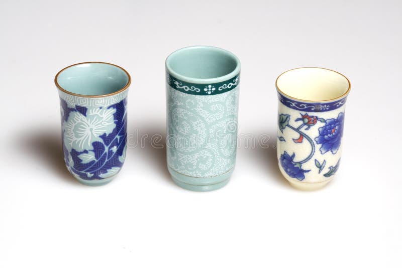 Chinese cup stock image. Image of flowers, water, typical - 3604497