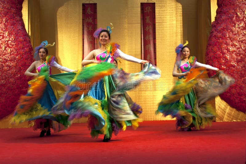 Chinese Dance Group that Were at the Concert Editorial Photography ...
