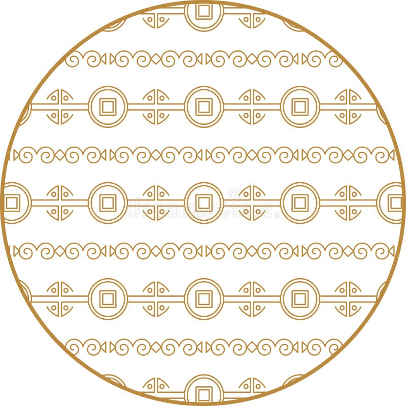 Chinese Decoration Elements. Frame, Border or Tiles with Patterns ...