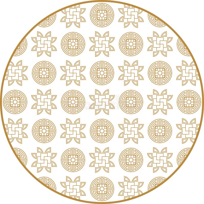 Chinese Decoration Elements. Frame, Border or Tiles with Patterns ...