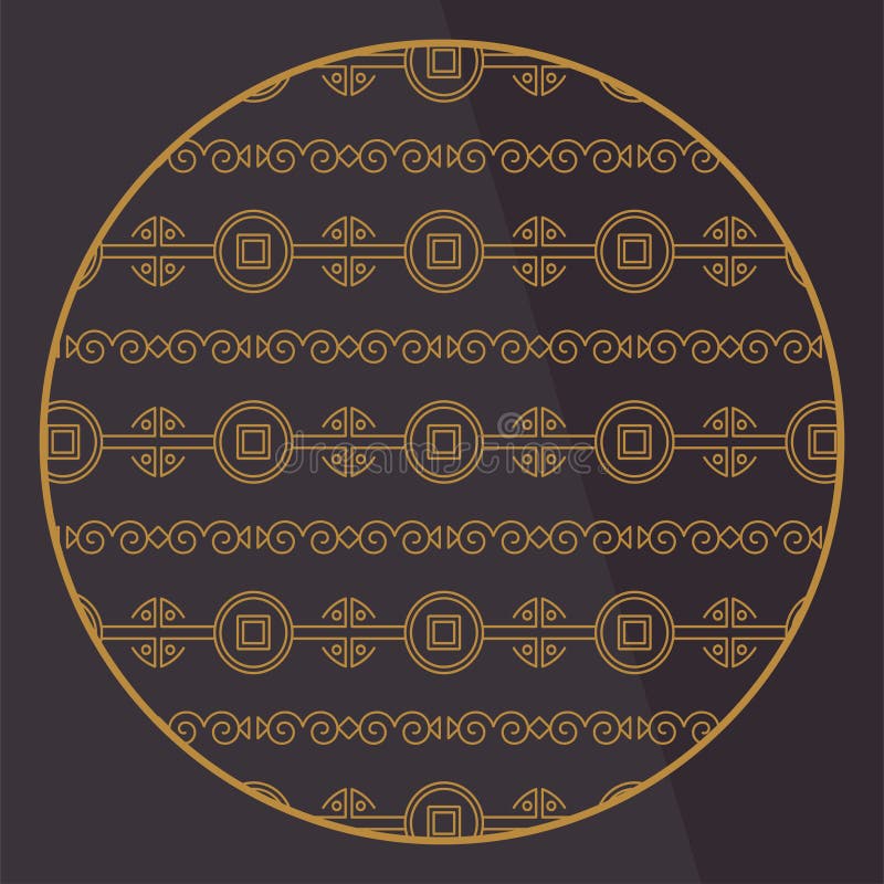 Chinese Decoration Elements. Frame, Border or Tiles with Patterns ...