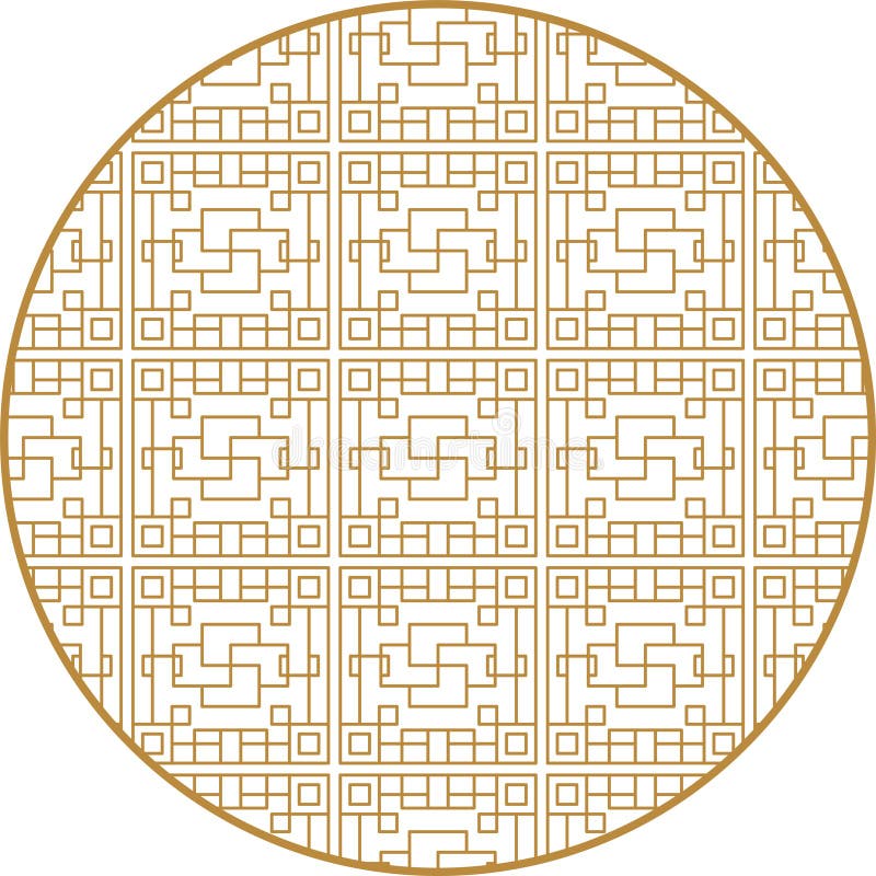 Chinese Decoration Elements. Frame, Border or Tiles with Patterns ...