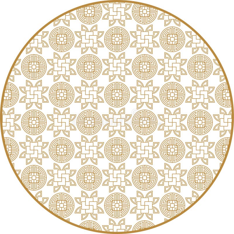 Chinese Decoration Elements. Frame, Border or Tiles with Patterns ...