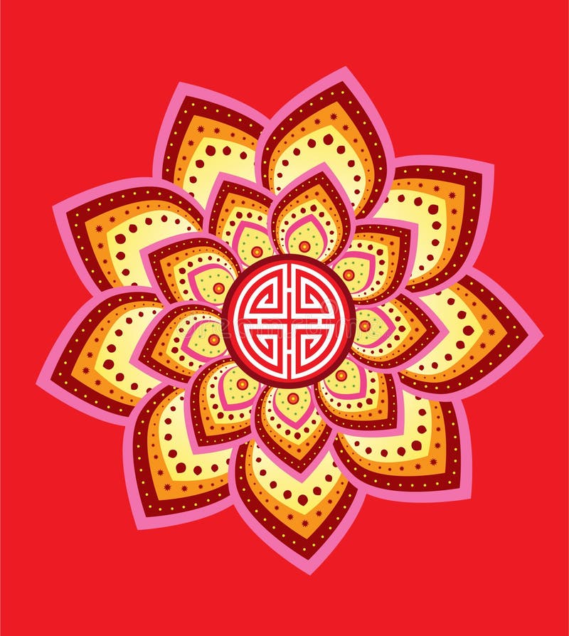 Chinese decorative icons stock vector. Illustration of beauty - 41296215