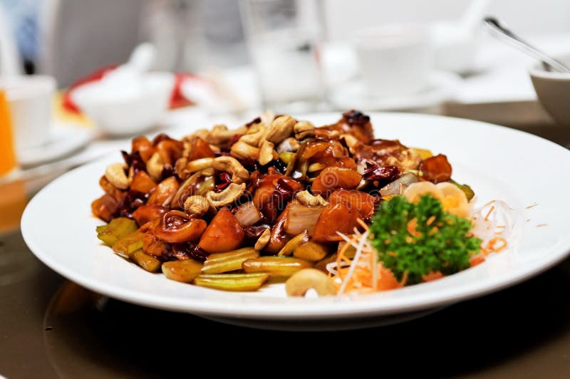 Chinese Delicacy Served in a Restaurant Stock Image - Image of plate ...