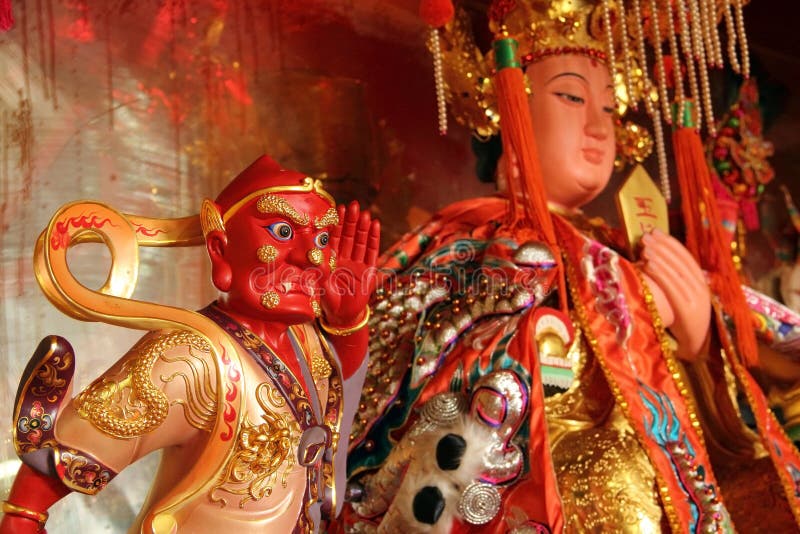Chinese god statues stock photo. Image of china, traditional - 13151444