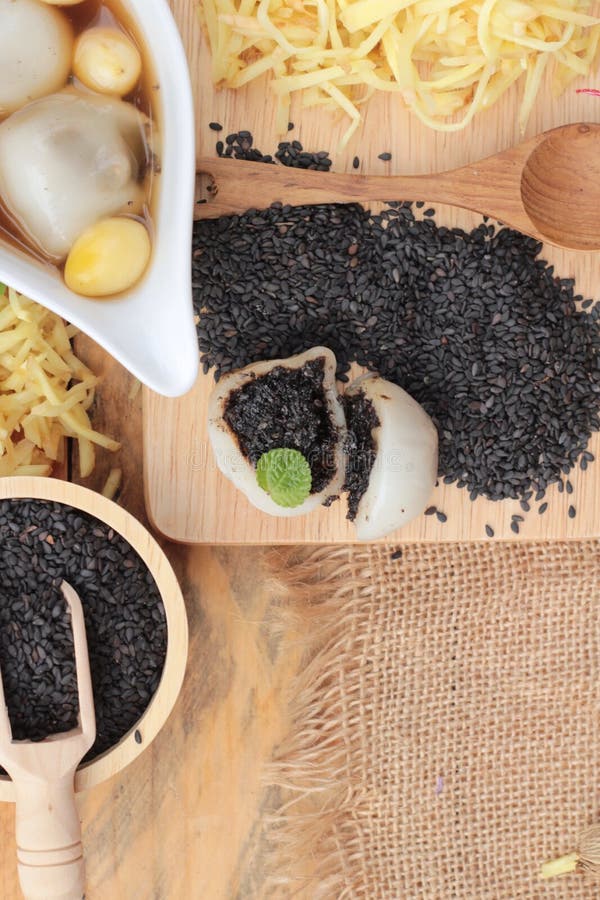 Chinese Dessert ,glutinous Rice Balls in Ginger Soup. Stock Image ...