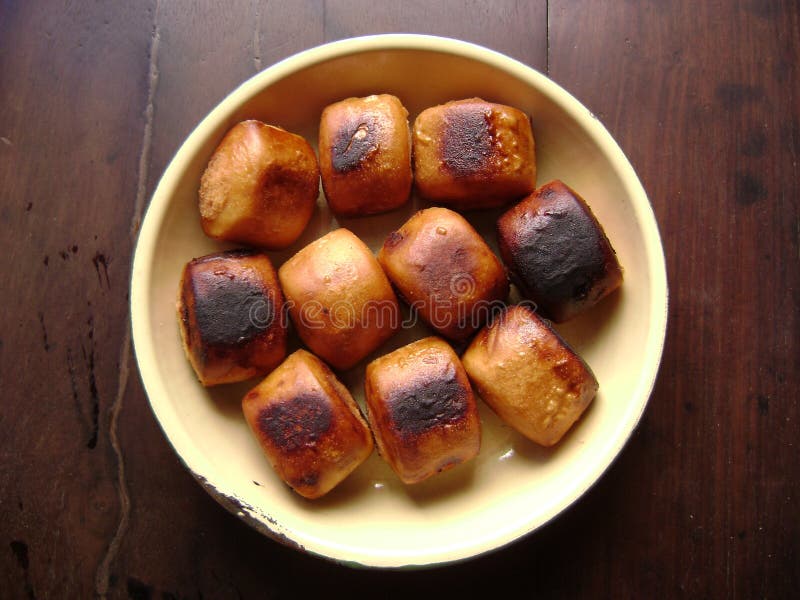 Chinese Dessert Golden Bread Mantou Stock Image - Image of bread, china ...