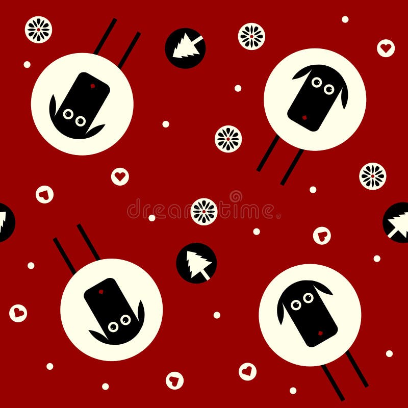 Chinese Dierenriem 2015 - Jaar Schapen (Ram, Geit Vector Illustratie ...