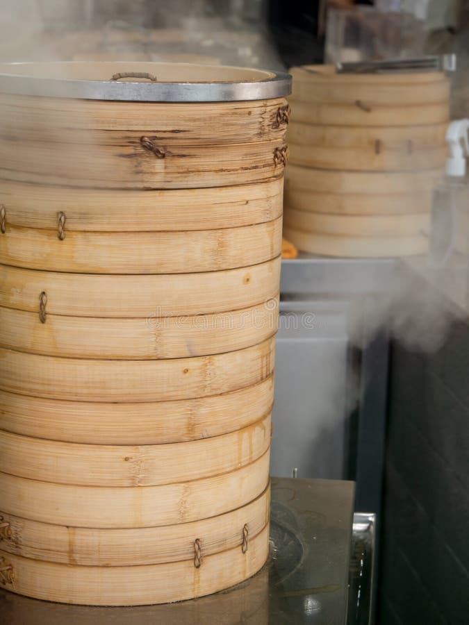 Chinese Dim Sum Steamer Baskets Stock Image - Image of restaurant ...