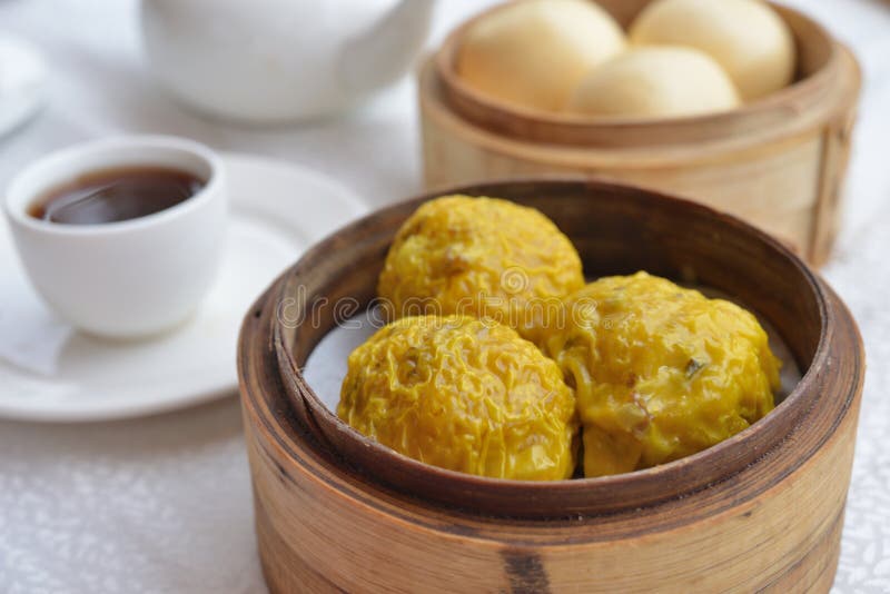 Glutinous Rice Dumpling Dim Sum Stock Image - Image of closeup ...