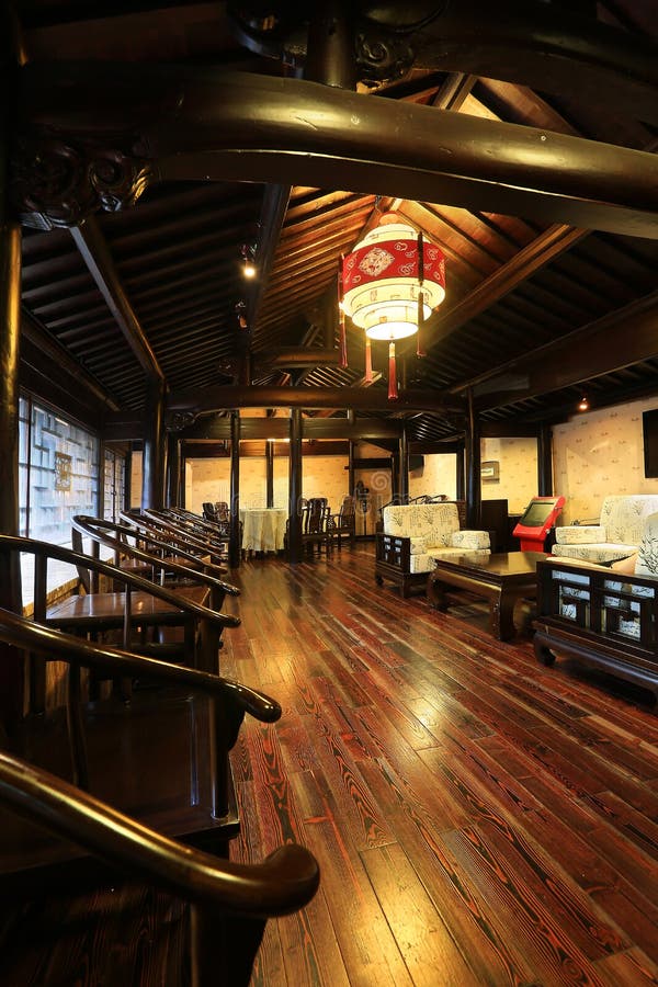 The Chinese dining room stock image. Image of chinese - 79077909