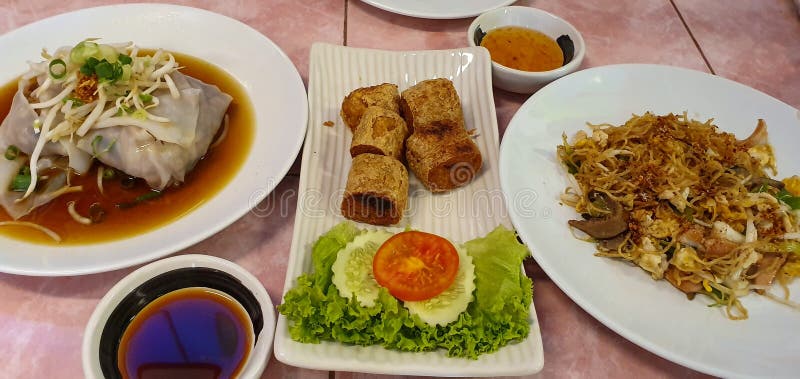 Chinese Dinner Set on a Table. Stock Image - Image of restaurant ...