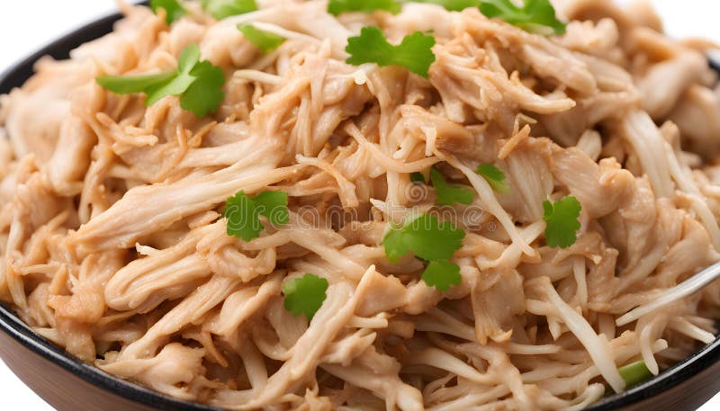 A Chinese Dish: Shredded Chicken Stock Illustration - Illustration of ...