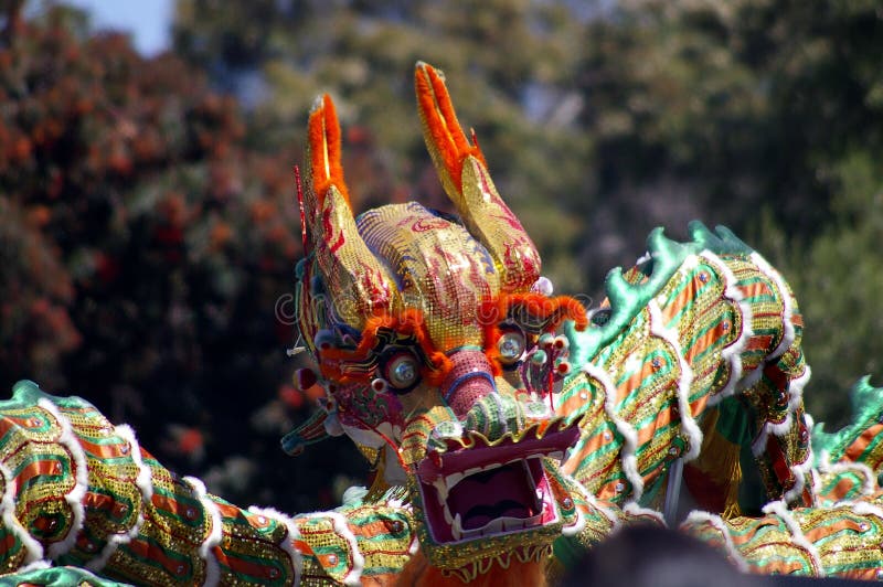 Head of Chinese Dragon stock image. Image of dance, myth - 1955613