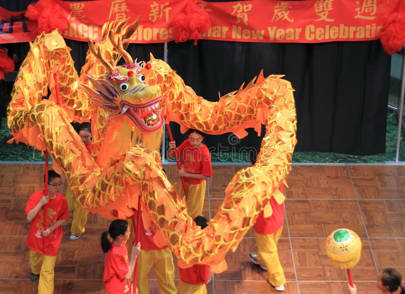 Chinese Dragon Dancing editorial stock photo. Image of colorful - 29151578