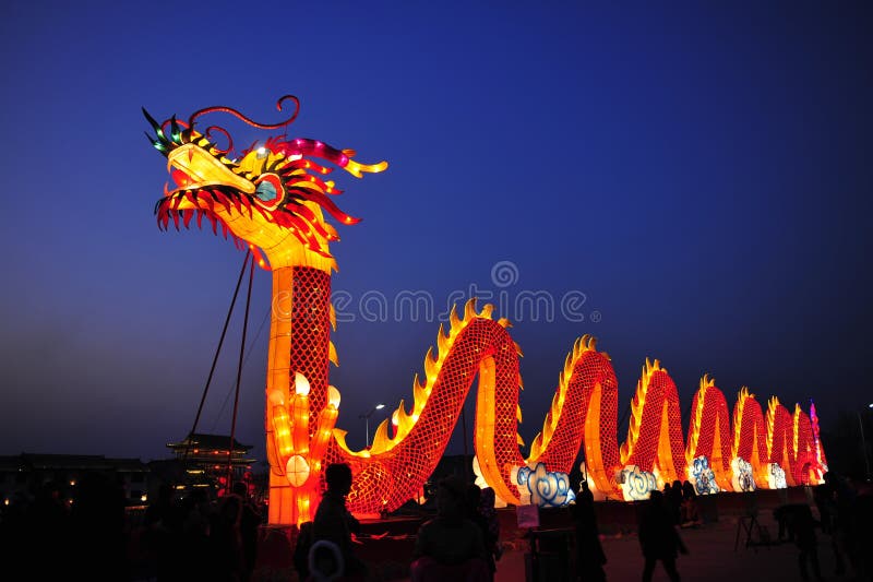 The Chinese dragon lantern editorial photo. Image of oriental - 347250576