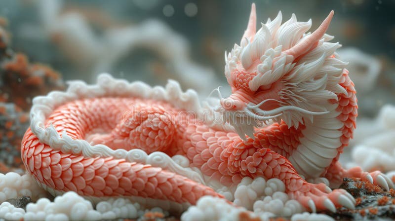 Chinese dragon stock illustration. Illustration of cloud - 303663030