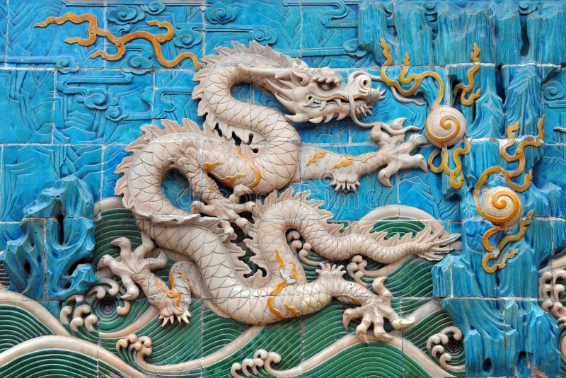 Chinese Dragon, Symbol of Power (white Colored) Stock Photo - Image of ...