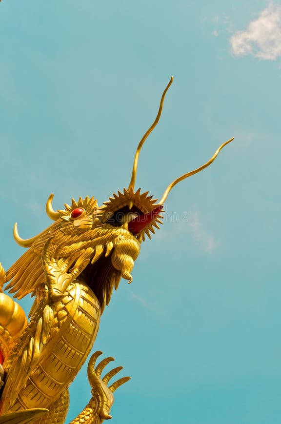 Chinese Dragon is Thrusting the Heaven Stock Image - Image of asian ...