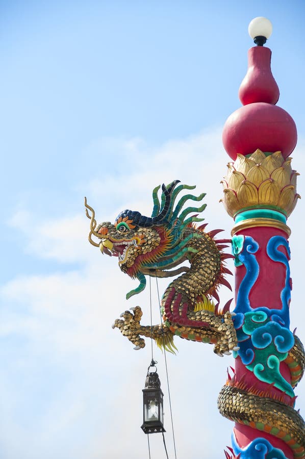 Chinese dragons statue. stock photo. Image of oriental - 41151664