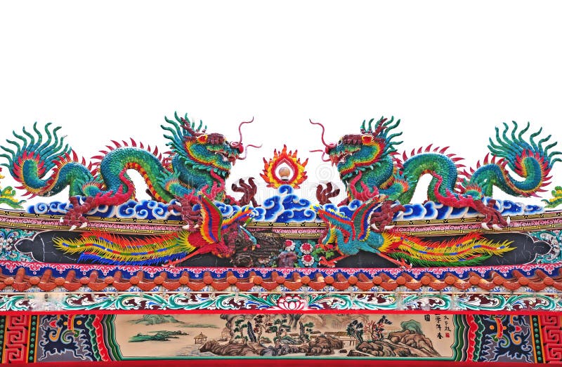 Chinese draken stock afbeelding. Image of dynastie, chinees - 5198955