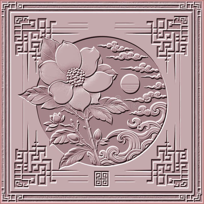 Chinese Borders. Traditional Gold Dragons Seamless Pattern with Meander ...