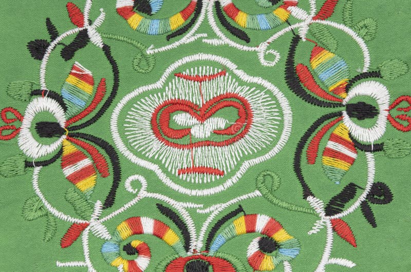 Chinese Embroidery Closeup. Stock Image - Image of prosperity ...