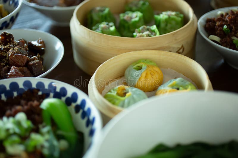 Chinese entrees, dumpling stock image. Image of ingredient - 237158797
