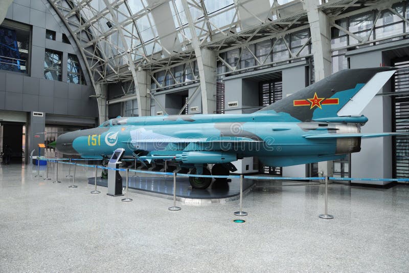 Chinese F-7III Jet Fighter editorial stock photo. Image of exhibition ...