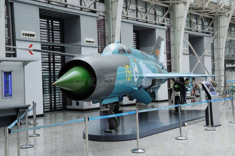Chinese F-7III Jet Fighter editorial image. Image of armed - 21795900