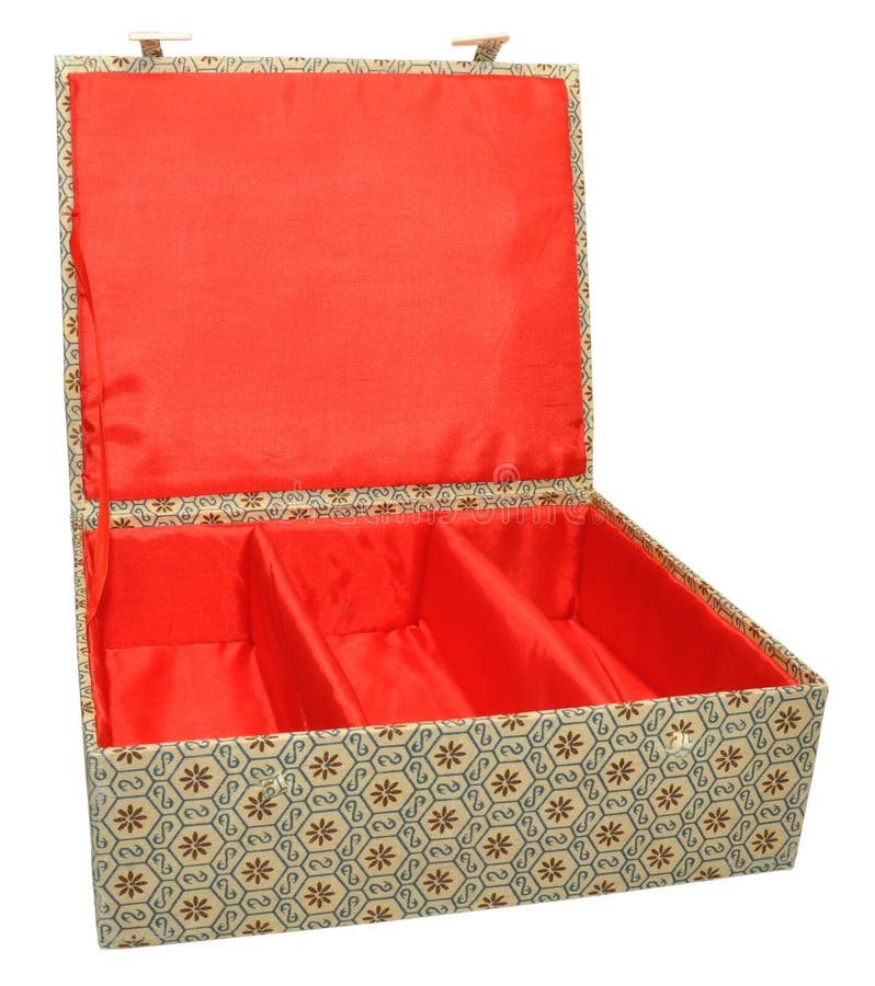 Chinese Fabric Covered Box stock photo. Image of material - 35128760