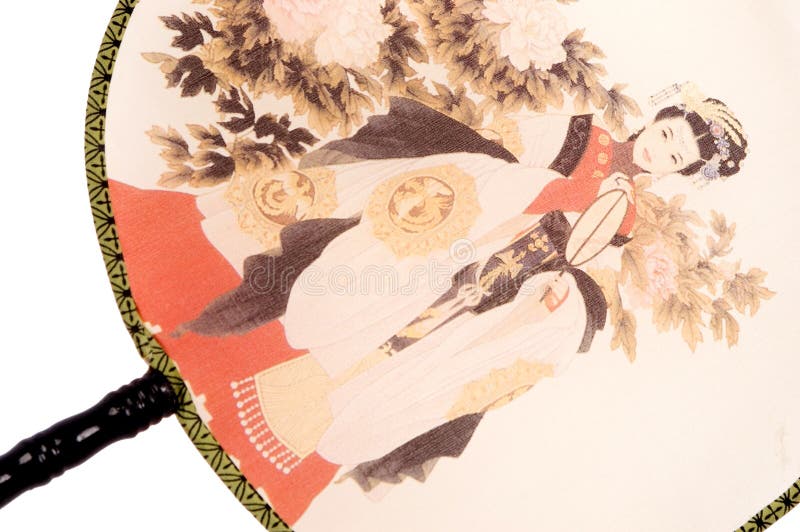 Chinese fan stock image. Image of ancient, female, lady - 9803463