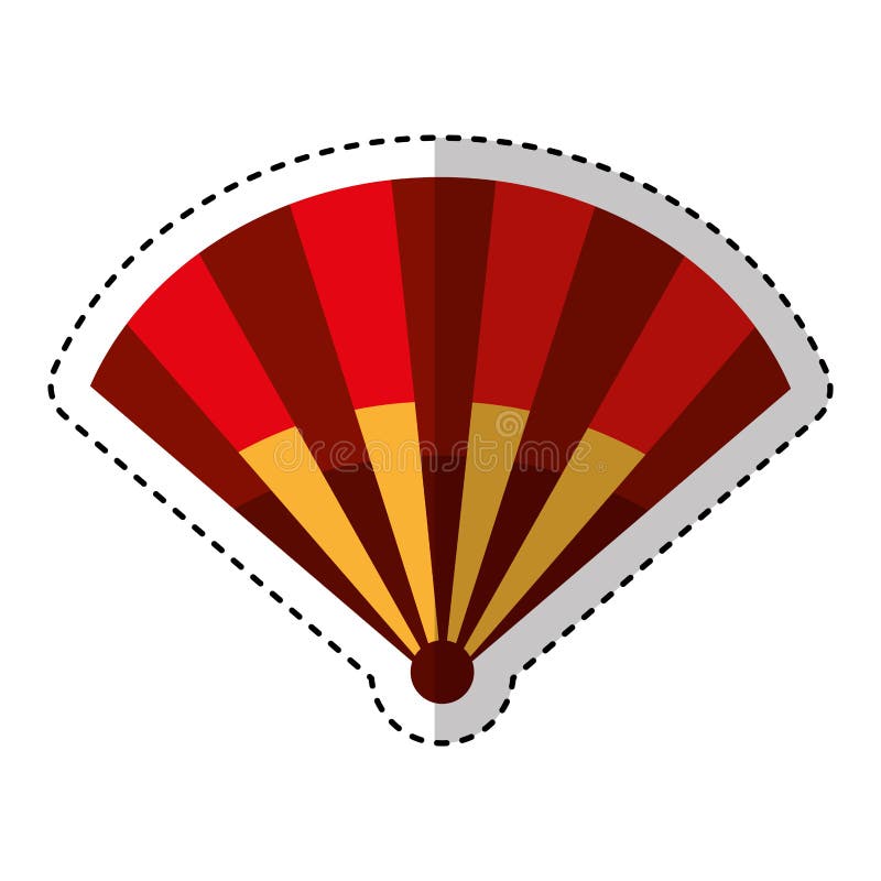 Chinese Fan Traditional Icon Stock Vector - Illustration of design ...