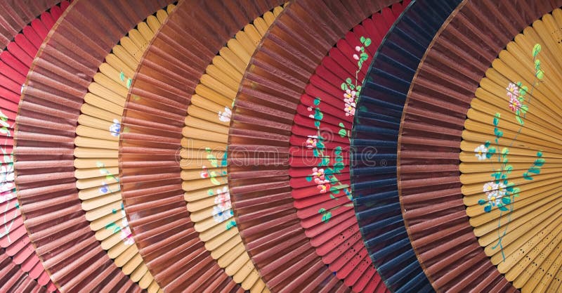 Chinese Fans stock photo. Image of stack, nature, overlap - 5302838