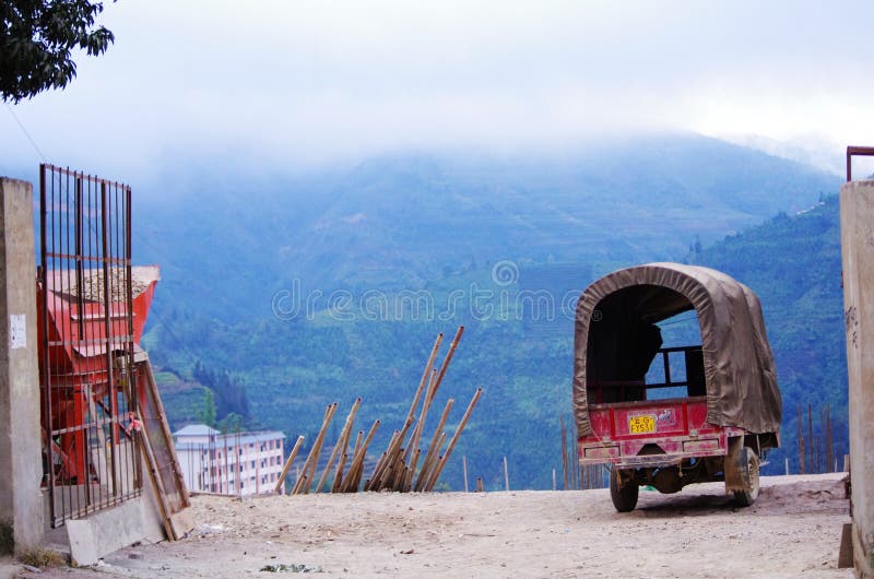 Old Chinese Farm House in Tropics Stock Photo - Image of cottages ...