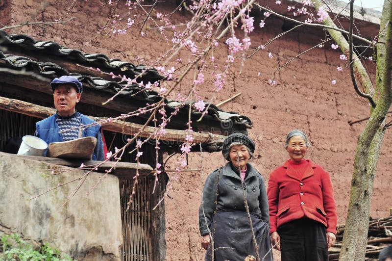 Chinese Farmer editorial stock photo. Image of portrait - 55664673