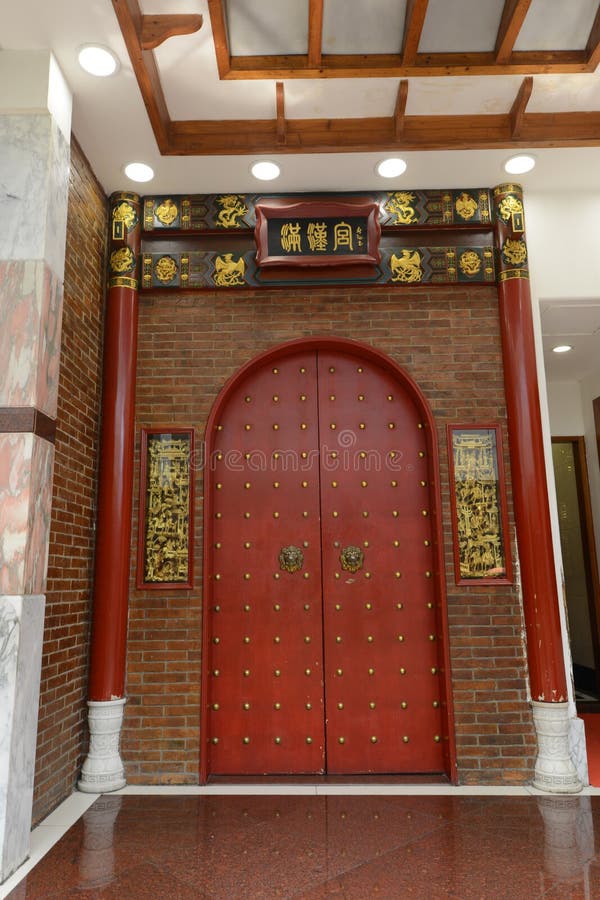 Chinese Fascia Panel door editorial image. Image of wooden - 71618550