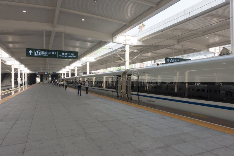 Chinese fast train editorial stock image. Image of chengdu - 70871469