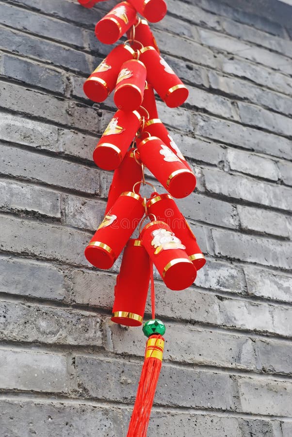 Chinese firecracker stock photo. Image of decorate, fire - 20718396
