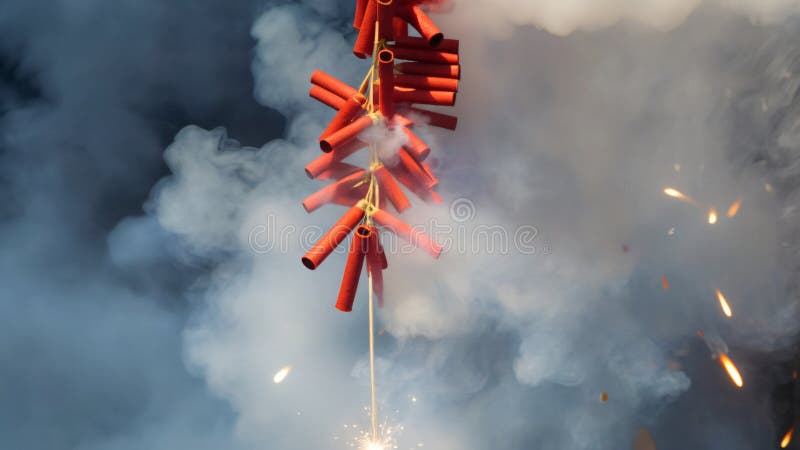 Chinese firecracker, ai stock image. Image of aerobatics - 301075001