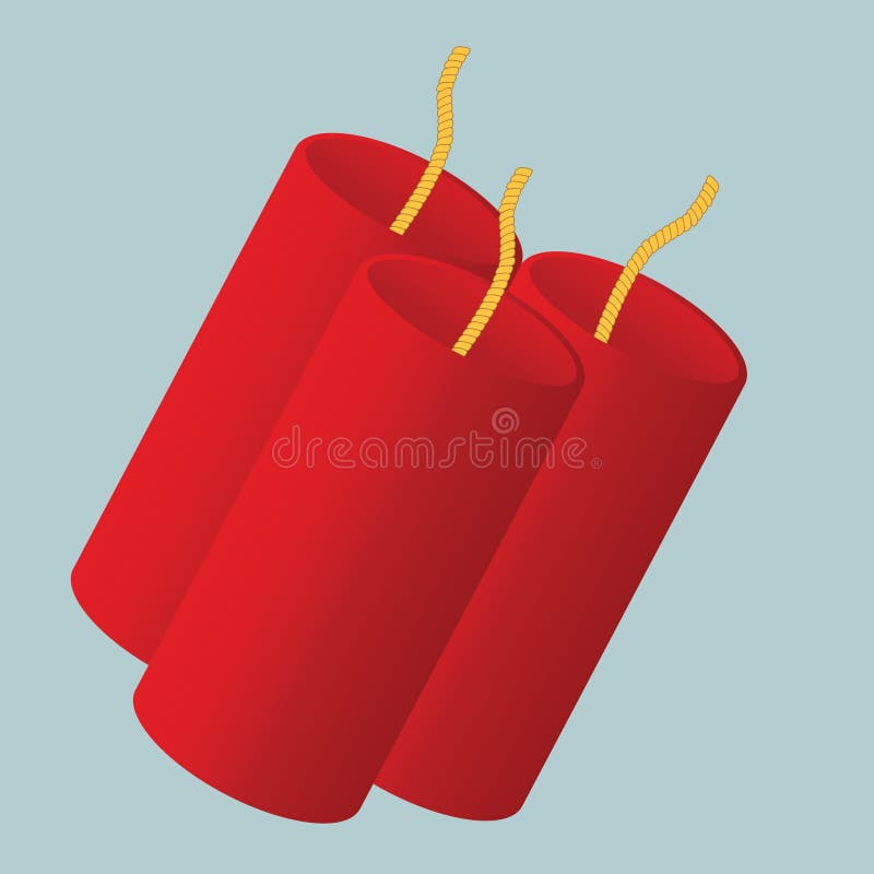 Chinese Fireworks. Vector Illustration Decorative Design Stock Vector ...