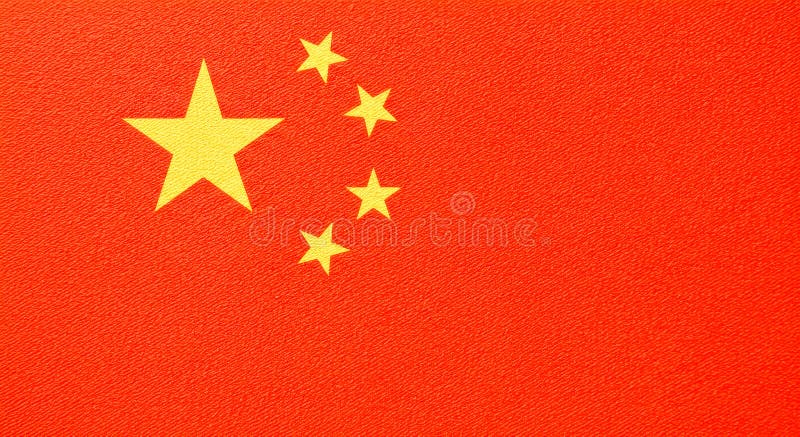 Chinese Flag. Flag of China. Banner, Background. Stock Illustration ...