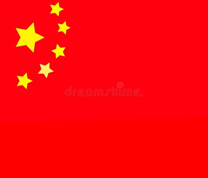 Chinese Flag Design Background Stock Illustration - Illustration of ...