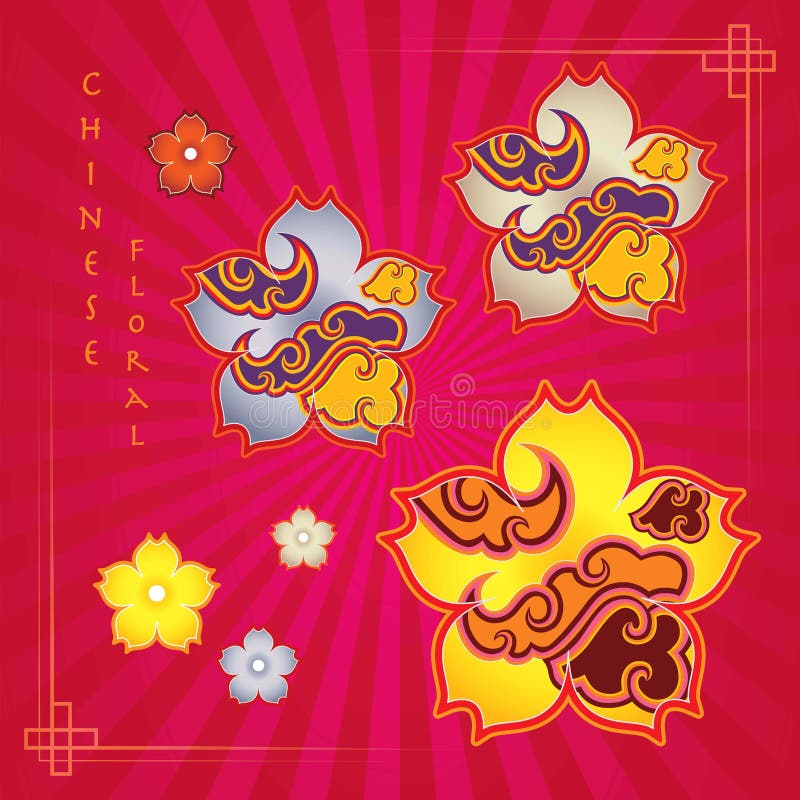 Chinese Floral Frame Border, China Art Traditional Stock Vector ...