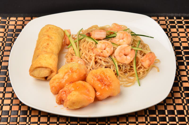 Chinese food stock photo. Image of china, pasta, chiken - 27589988