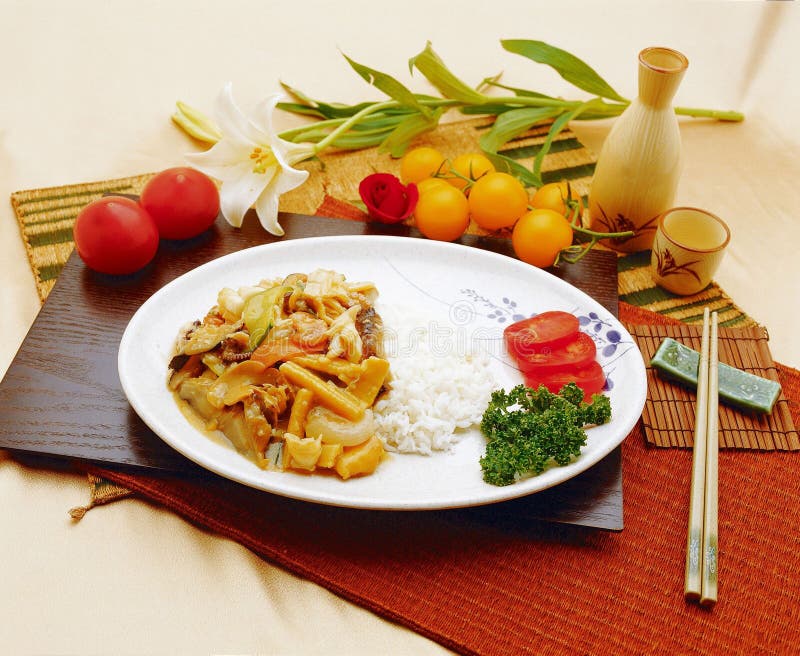 Chinese Food stock image. Image of decoration, asia, chopsticks - 667255