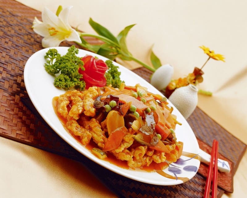 Chinese Food stock image. Image of plate, asia, shadow - 670555